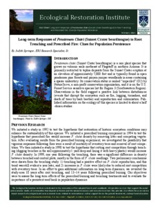 Fact sheet: Long-term responses of Penstemon Clutei (Sunset Crater ...